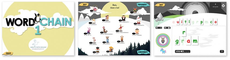 Wordchain Reading Apps | Web Android iOS - Agility With Sound